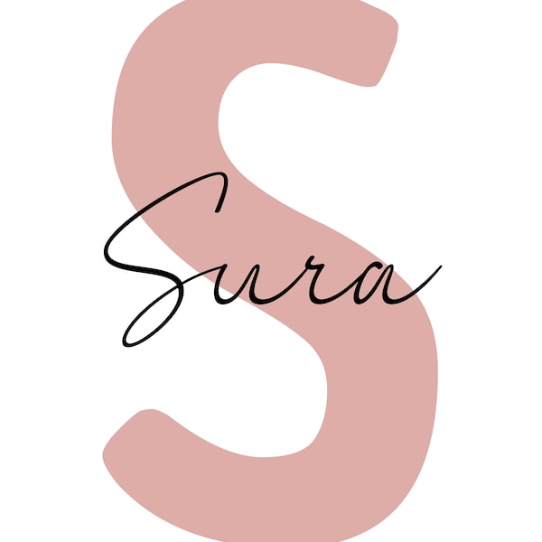 Custom Initial Print| Printable Name Sign| Personalized Name Print ...
