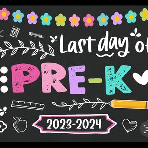 Back to School Sign Chalkboard First Day of School Printable Printable ...