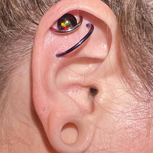 Spacey Nebula Glass Plugs, 1 Pair, Double Flare - Etsy