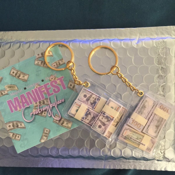 Handmade Mini Money Stack Bag Charms! Manifesting Money Bags - Etsy