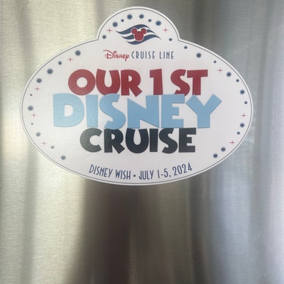 Our 1st Disney Cruise Ship Name Tag Family Magnet Personalized Disney ...