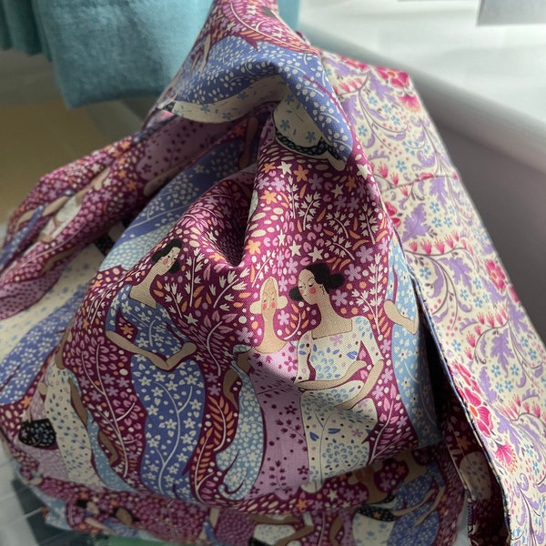 3 Sizes | Square Japanese Knot Bag With Flat Base | PDF Sewing Pattern ...