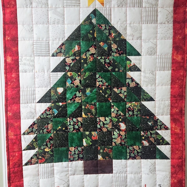 Quilted Christmas Tree Advent Calendar Pattern - Etsy