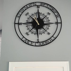 Black Africa Map Clock Africa Metal Wall Clock Livingroom - Etsy