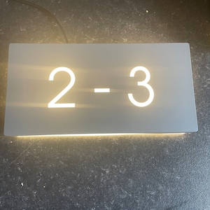 Custom House Number Sign,led Number Box,personalized Address Plaque,led ...