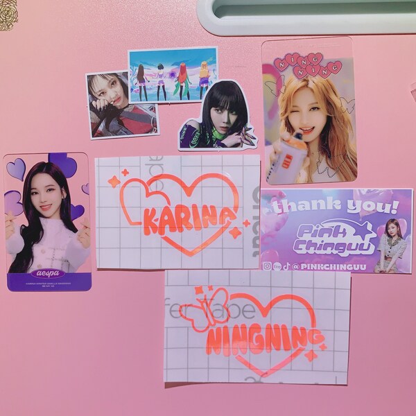 AESPA Kpop Holographic Vinyl Decal Lightstick Sticker - Etsy