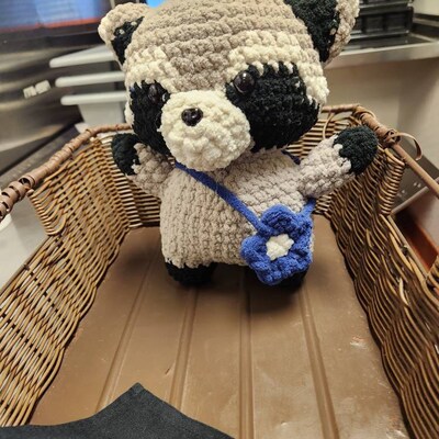 Crochet Pattern Chocho the Raccoon Cute Soft Toy - Etsy