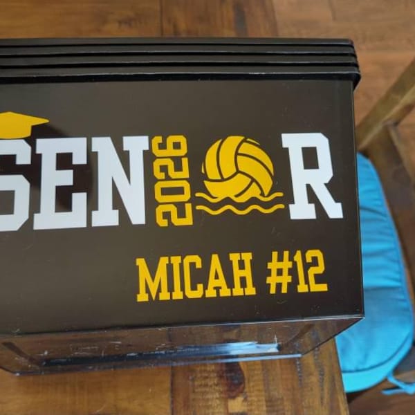 Personalized Volleyball Graduation Basket, Custom Volleyball Bucket ...