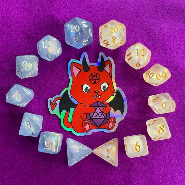 Shepherd’s Luck Dice Set – Sheep-themed Polyhedral Dice, TTRPG Game Kit ...