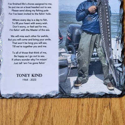 Gone Fishing Memorial, in Loving Memory Sign, in Loving Memory Gifts ...