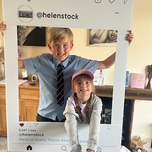 Customisable Social Media Selfie Frame Bespoke Instagram - Etsy UK