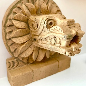 Aztec Mayan Jaguar Balam Cat Sculpture Wall Plaque Carving - Etsy