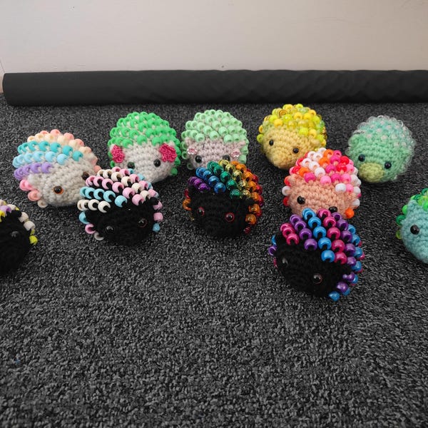 Beaded Fidget Hedgehog Crochet Pattern Crochet Fidget Toy Fidget ...