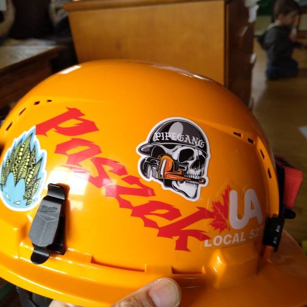PIPEFITTER Welder, PLUMBER, PIPELINE Hard Hat Stickers | Helmet ...