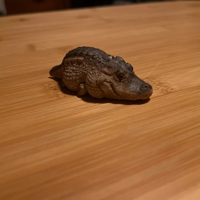 The Chubby Reclining Crocodile Sculpture is the Ideal Crocodile Tea Pet ...