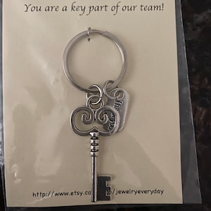 Employee Appreciation Gift Keychain, Key Charm Keychain, Employee Gift ...