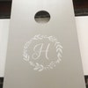 Monogram STENCIL or DECAL / Personalized Monogram / Wreath Monogram ...