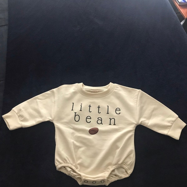 Little Bean Baby Romper, Coffee Baby Romper, Little Bean Romper, Unisex ...