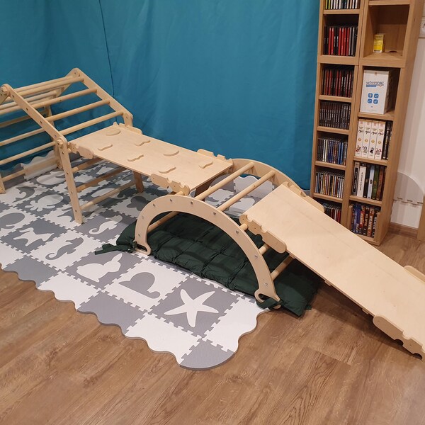 Climbing Arch With Pillow Montessori Climbing Triangle Pickler Arch ...