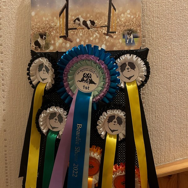 Dog Show Ring Clip Exhibitor Number Holder, Sparkly Bow Design With Pin ...