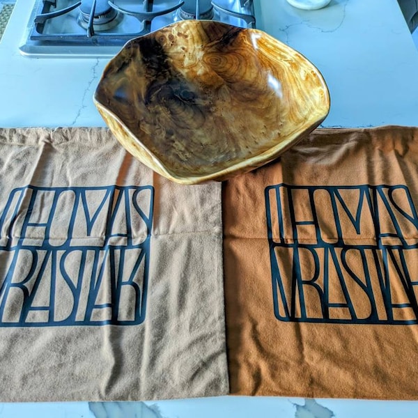 50pcs Thick Cotton Twill Dust Bags With Custom Logo Large Drawstring ...