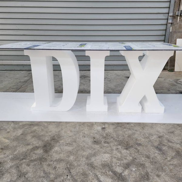 Letter Table One, Giant Styrofoam Letters, Baby First Birthday, Cake ...