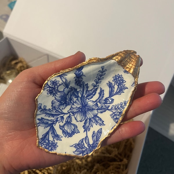 Oyster Shell Jewelry Dish | Decorative Oyster Shell - Etsy