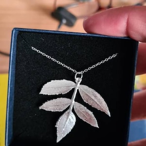 Real Oak Leaf Silver Pendant Real Oak Leaf Pendant Handmade Oak Leaf ...