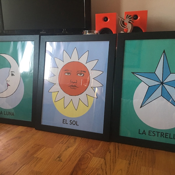 El Catrin Loteria Mexican Pop Art Print - Etsy