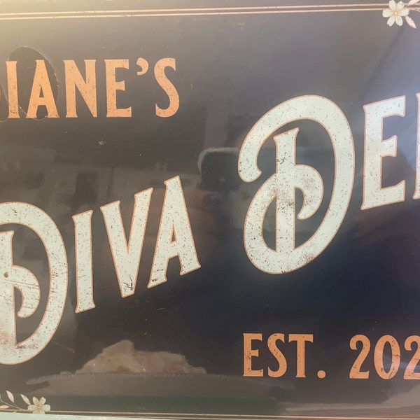 Personalized Diva Den Sign, Diva, Gift for Her, Mothers Day Gift, Gift ...