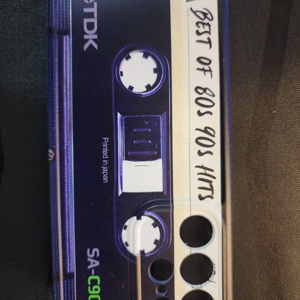 Y2K 80s 90s Retro Mixtape Cassette Tape Phone Case, Music Lover Gifts ...