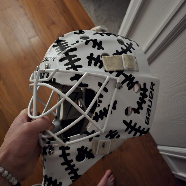 Bear Head Hockey Decal | Custom Vinyl Decal | Hockey Goalie Custom ...
