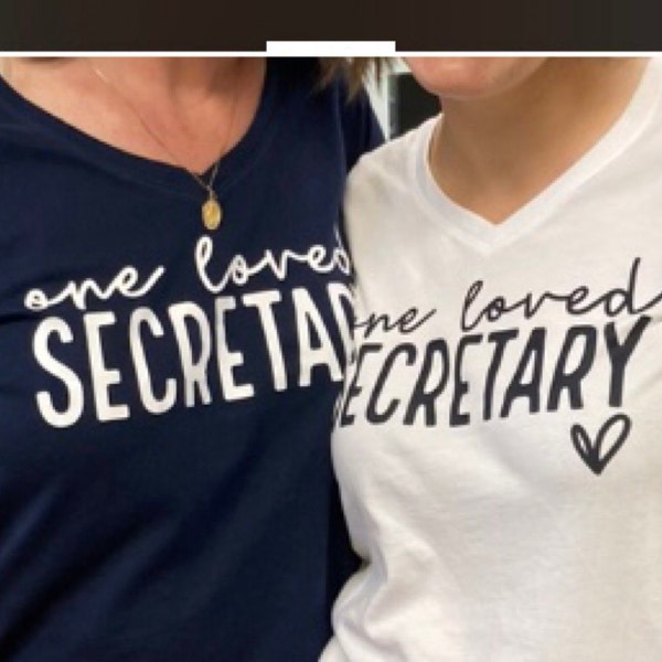 One Loved Secretary SVG PNG, Best Secretary Svg, Secretary Appreciation ...