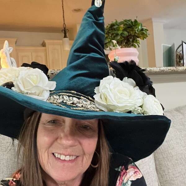 The Blue Moon Witch - Witch Hat, One of a Kind, Hand-made - Etsy