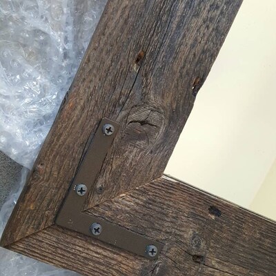 Large Wood Mirror, Rustic Wall Mirror, Large Wall Mirror, Vanity Mirror ...