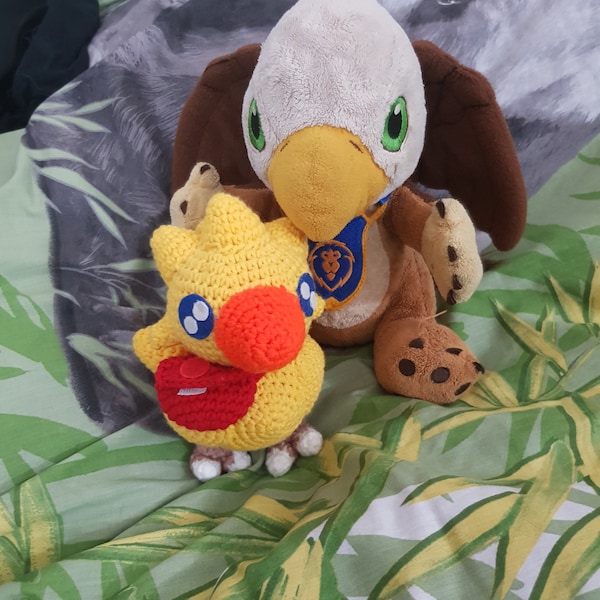 Chocobo & Moogle Crochet Plush: Final Fantasy IX Handmade Soft Toy - Etsy
