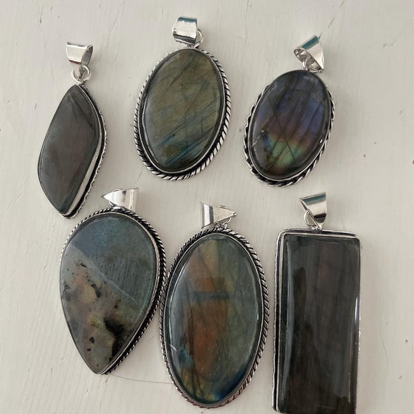 Natural Moonstone Gemstone Bezel Pendants / Wholesale Pendants / Bulk ...