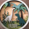 Personalised Dinosaur Themed Door Plaque/bedroom Decor - Etsy