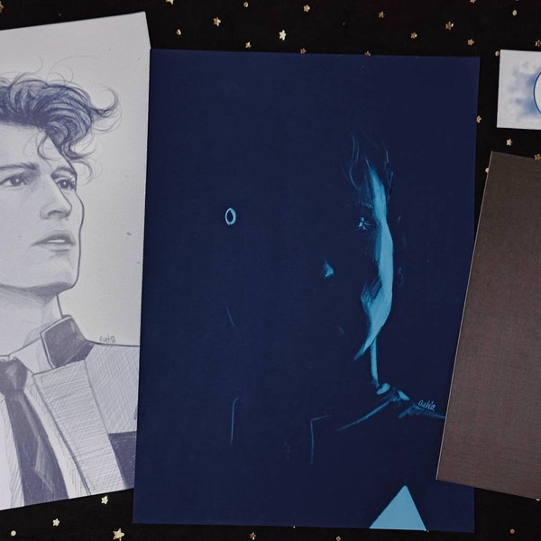 RK1K Postcard Connor X Markus, Detroit Become Human, A6 Art Print ...