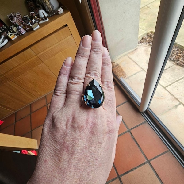 Red Gold Earrings, Red Ruby Crystal Hoop Earrings, Oversize Hoop ...