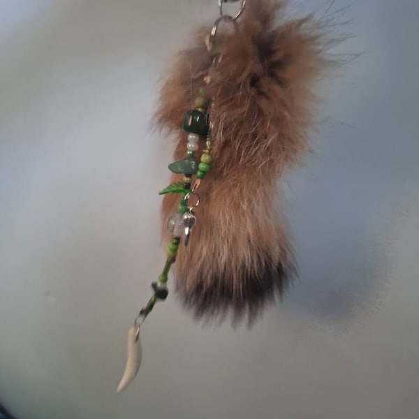 Custom Beaded Tail Keychain for Therians, Furries, Cosplay, Alternative ...