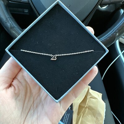 Personalized Necklace Attached Letters Initial Necklace Holidays Gifts ...