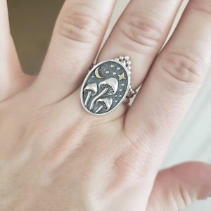 Silver Cicada Ring Sterling Silver Insect Ring Witch Ring Bug | Etsy