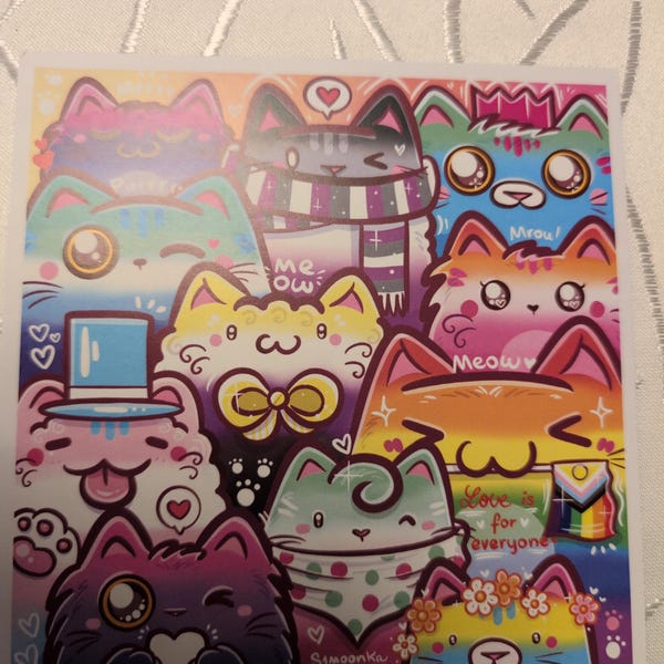 Bunch of Gingerbread Cats Art Print | Cute Art Prints | Cat ...