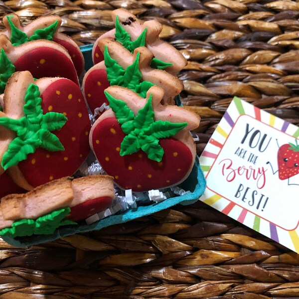 You Are the Berry Best Gift Tag, Thank You, Strawberry Teacher ...