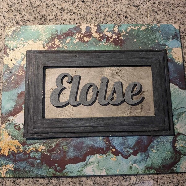 Original Resin Alcohol Ink Painting / Contraluz Opal I / 6x6" / Modern ...