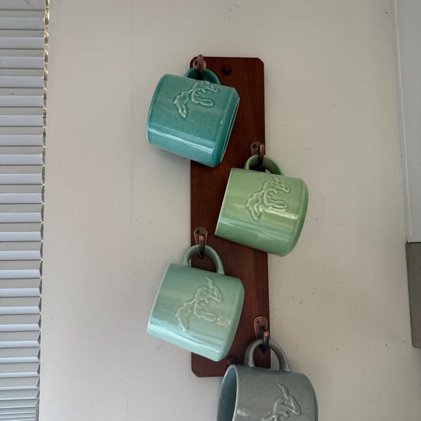 Vertical Mug Rack|space Saver Vertical Mug Holder Rack Apartment Coffee ...
