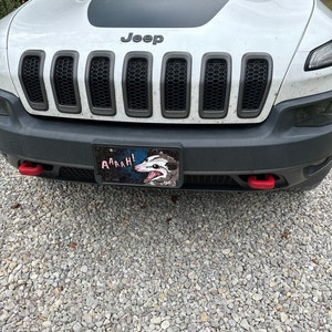 Funny Possum License Plate Screaming Possum License Plate Possum Front ...