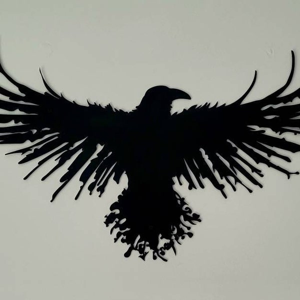 Raven Metal Viking Wall Art, Odin’s Ravens, Norse Raven Mythology Art ...