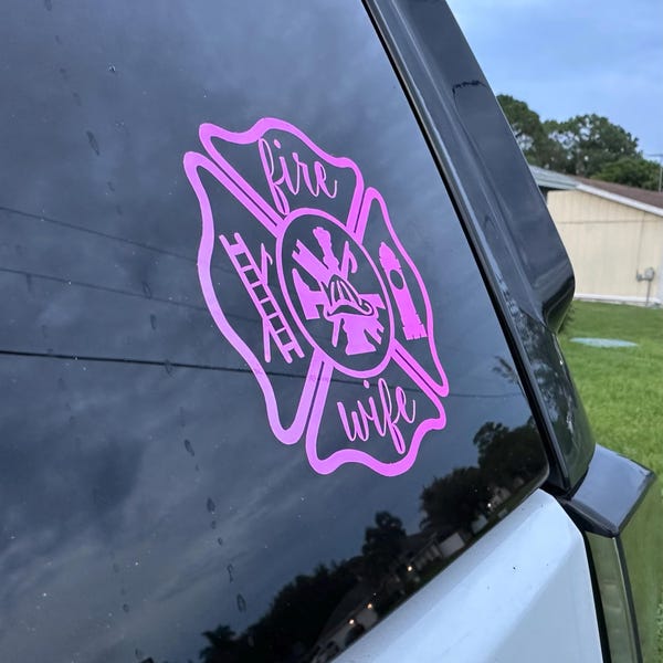 Rose Sticker, Rose Decal, Flower Sticker, Floral Car Window Decal, Rose ...